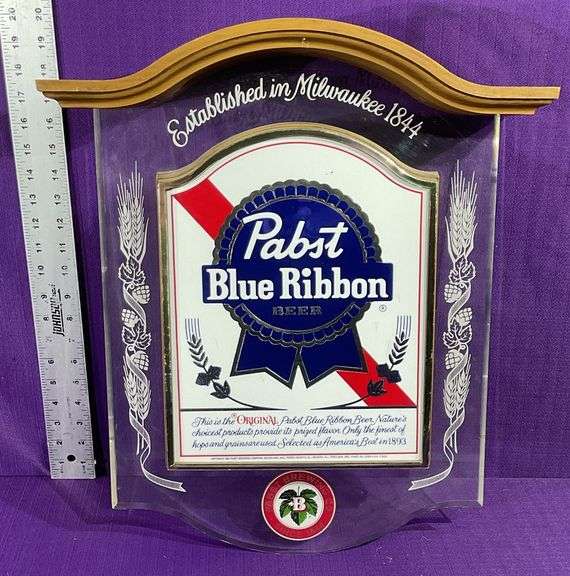 20.5”x17.5” Pabst Blue Ribbon Bar Decor - Sherwood Auctions