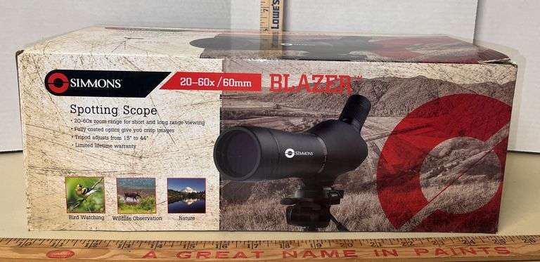 Simmons Spotting Scope 20-60x /60 mm Blazer (NIB) - Sherwood Auctions