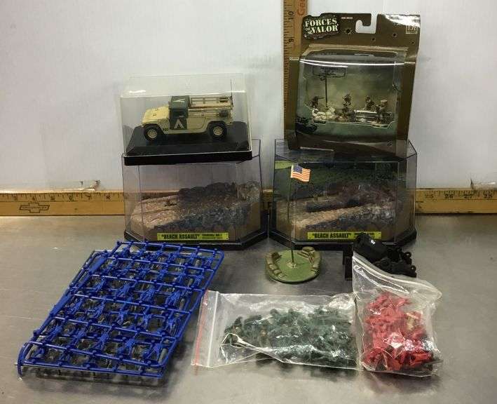 Forces Of Valor Figures, Army Men, Matchbox Collectibles Cases, Flag ...