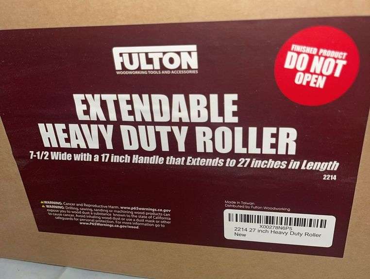 Fulton Extendable Heavy Duty Roller- never used - Sherwood Auctions