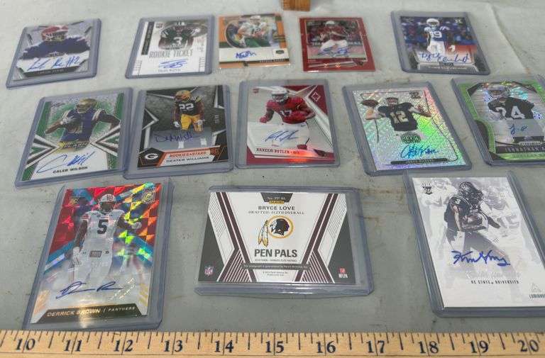 Panini Autographed Football Trading Cards - Sherwood Auctions