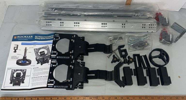 Rockler Jig It Deluxe Concealed Hinge Drilling System & Undermount ...