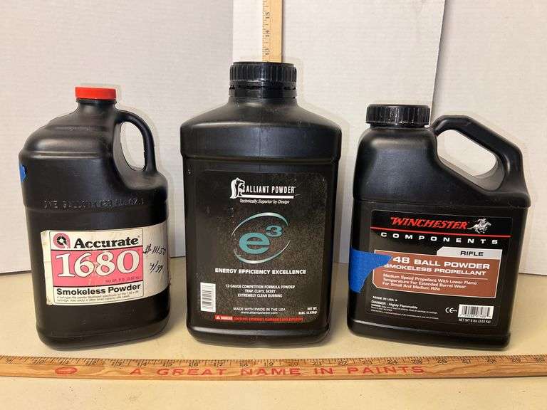 Misc. Containers of Gun Powder - Sherwood Auctions