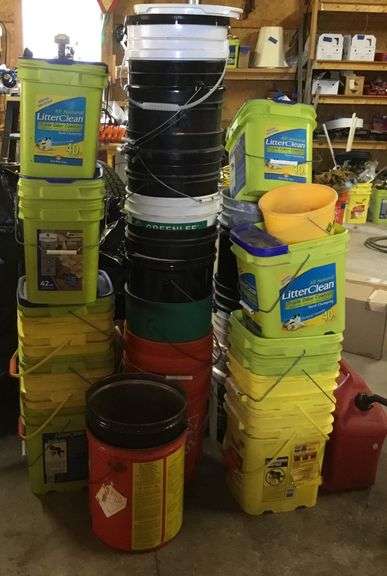 Large Collection of Assorted Buckets - Sherwood Auctions