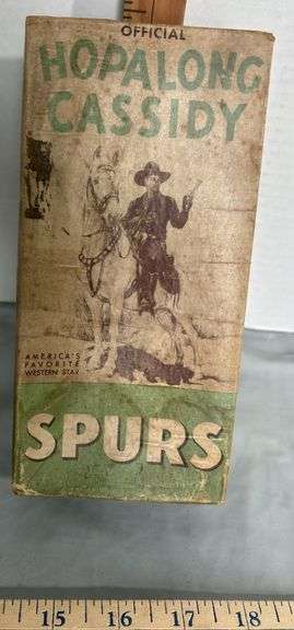 Official 1950's HOPALONG CASSIDY Spurs - Sherwood Auctions