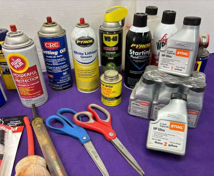 Variety of Engine Oil, WD40, Liquid Wrench + More Items - Sherwood Auctions