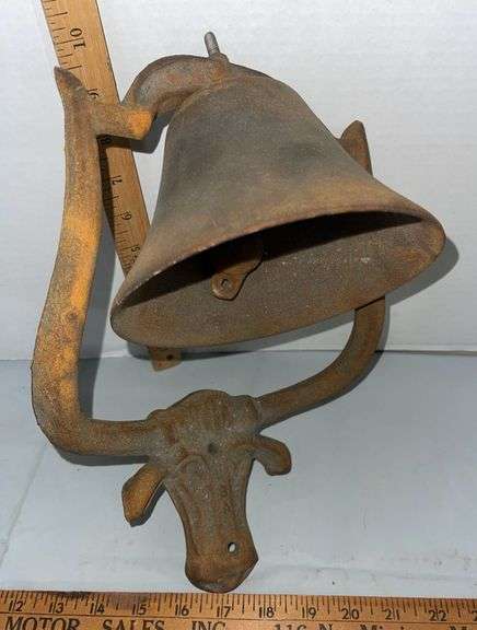 Cast Iron Cow 6” Dinner Bell - Sherwood Auctions
