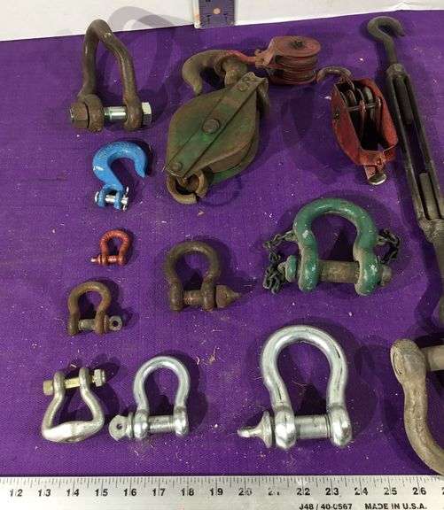 Assorted Clevises, Pulleys, Turn Buckle & More - Sherwood Auctions