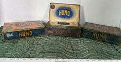 Three Tin HUMO Cigar Boxes - Sherwood Auctions