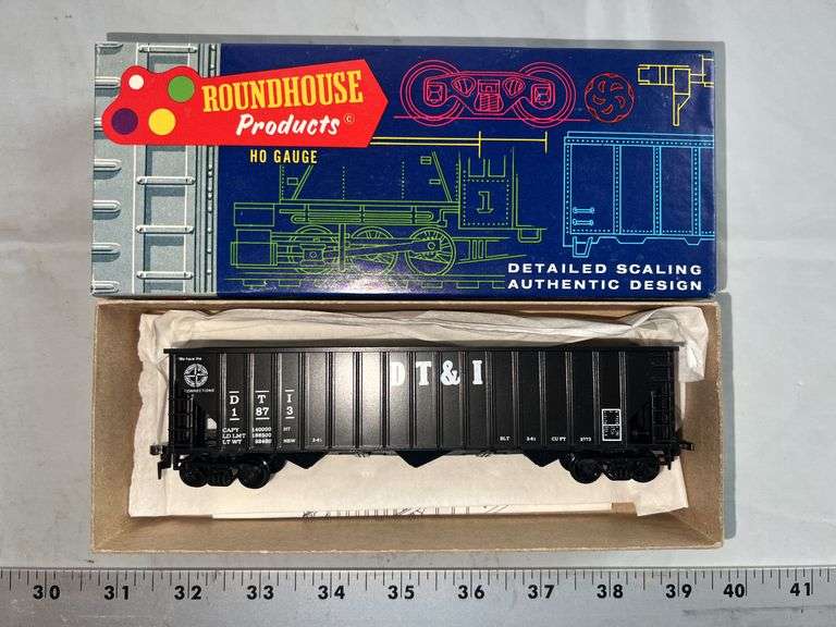 Roundhouse HO Scale Detroit, Toledo & Ironton 100 Ton Coal Hopper DTI ...