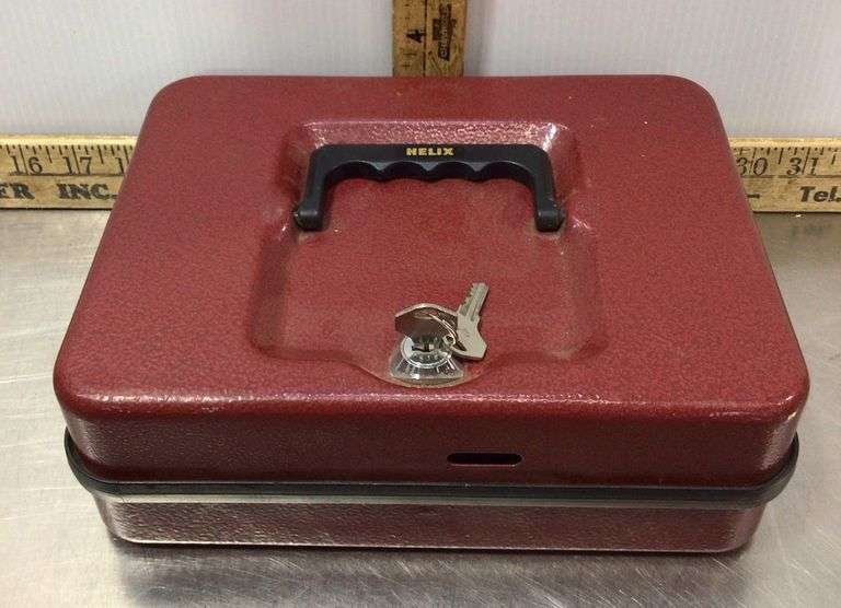 Helix Cash Box with Key - Sherwood Auctions