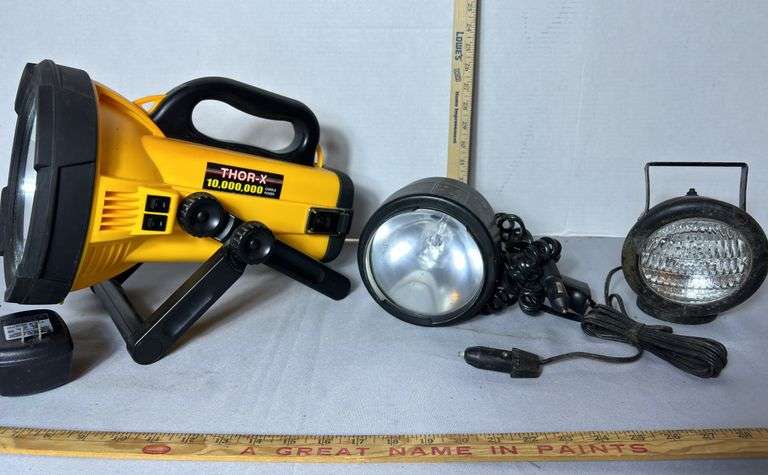 Thor-X Super Bright 10 Million Candle Power Spotlight & BrinkMann 10 ...