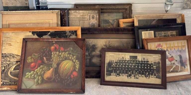 Variety of Antique Pictures and Frames - Sherwood Auctions