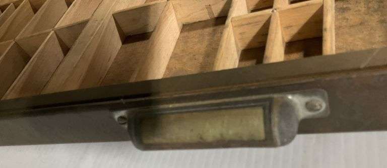 Wooden Printers Drawer - Sherwood Auctions