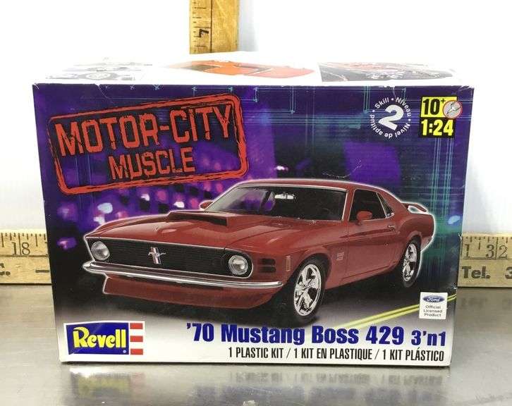 Revell 70 Mustang Boss 429 Plastic Model Kit - Sherwood Auctions