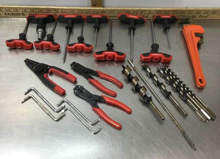 Drill Bits, 10” Clamp, Husky Screwdrivers & More Tools - Sherwood Auctions