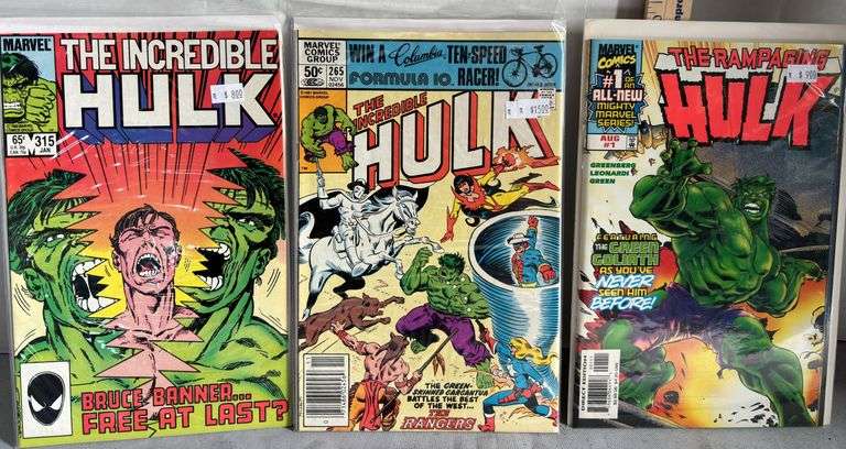 Marvel 1981-1985 Hulk Comic Books - Sherwood Auctions