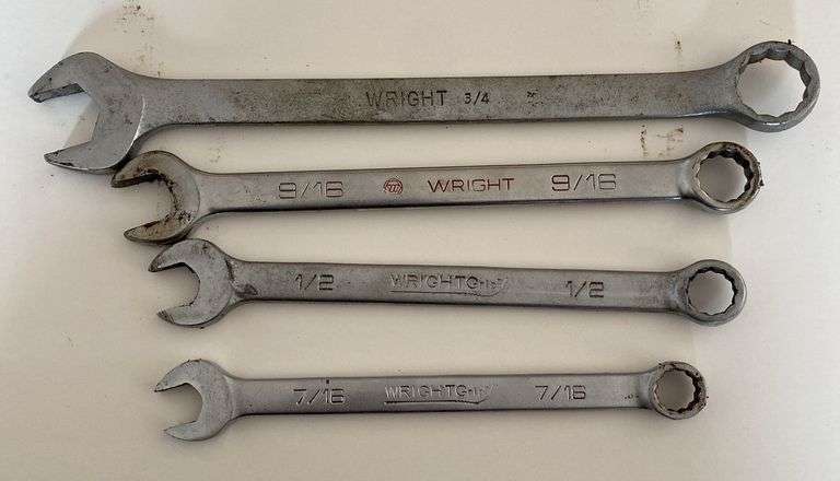 WRIGHT Wrenches 7 pc set - Sherwood Auctions