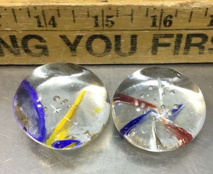 4 Small Paperweights - Sherwood Auctions