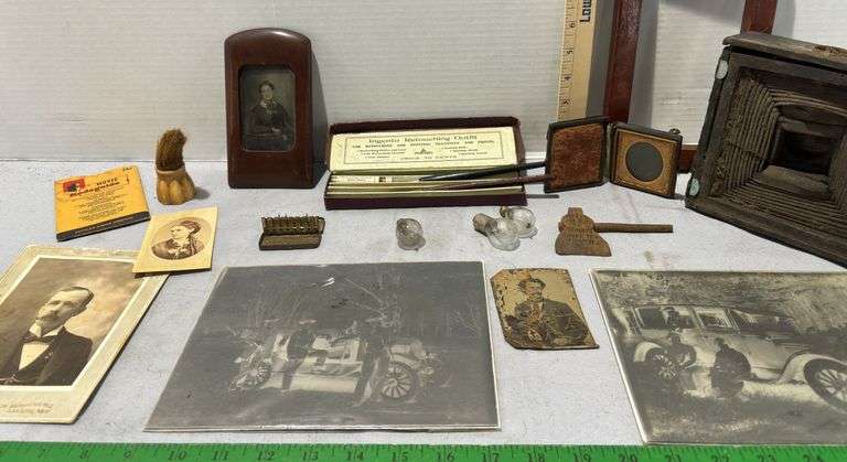 1900's Negatives of Men w/ a Model-T & Antique Collectables - Sherwood ...