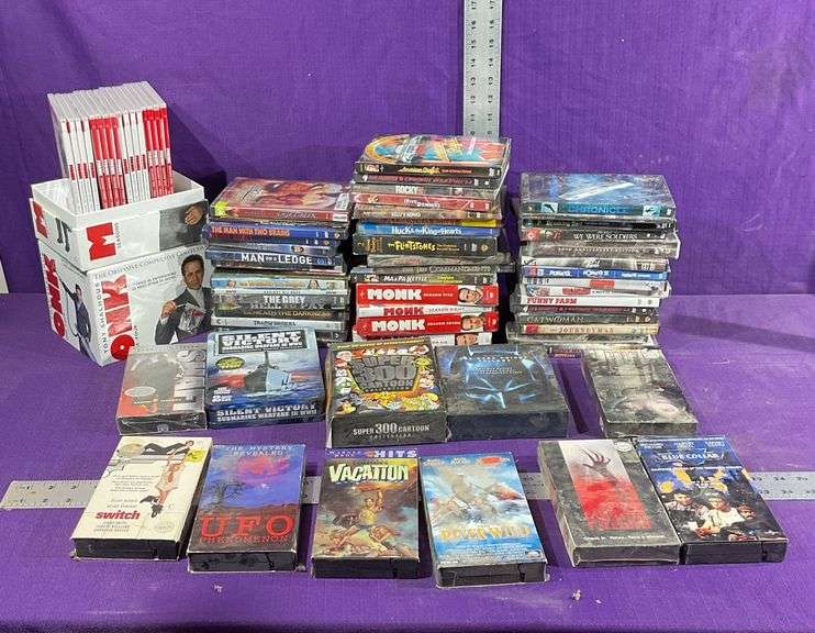 Collection of DVDs & VHS Tapes - Sherwood Auctions