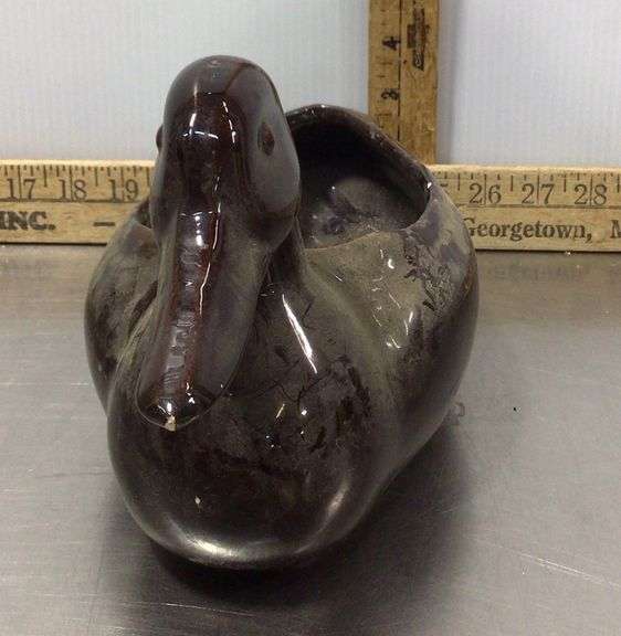 Glazed Stone Duck Pottery - Sherwood Auctions