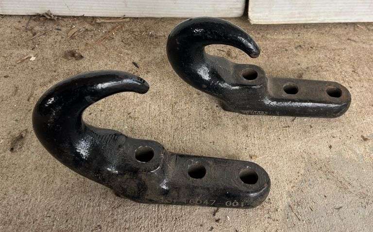 Qty-2 Cast Iron Tow Hooks - Sherwood Auctions