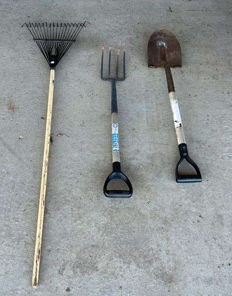 Hay Fork, Shovel, Rake - Sherwood Auctions