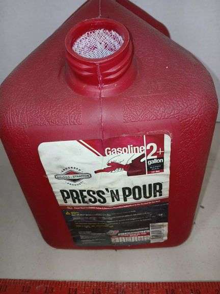 Three 5 Gallon & One 2 Gallon Gas Cans - Sherwood Auctions