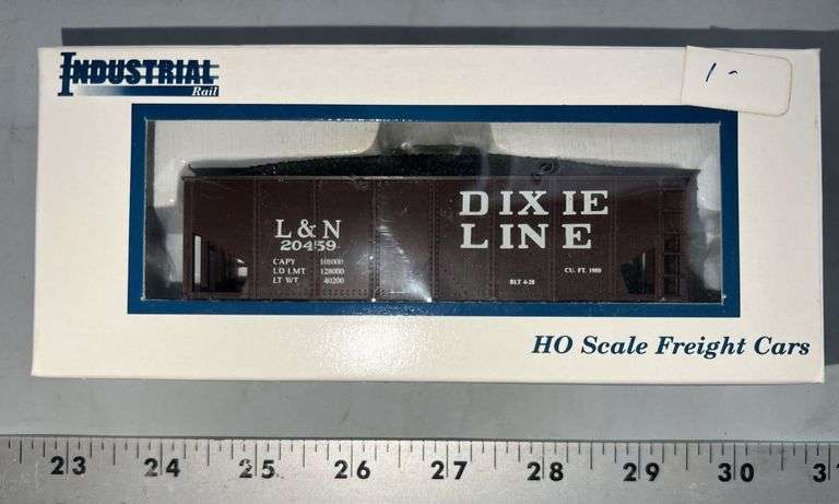 Industrial Rail HO Scale L&N #20459 DIXIE LINE Freight Car w/ Gravel ...