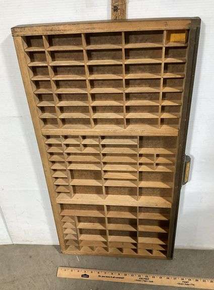 Wooden Printers Drawer - Sherwood Auctions