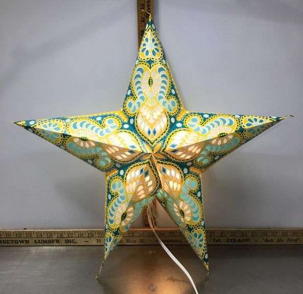 Lighted Paper Star - Sherwood Auctions