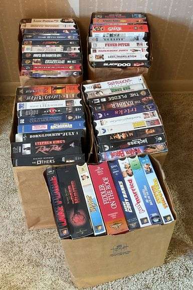Large Collection of VHS Tapes - Sherwood Auctions