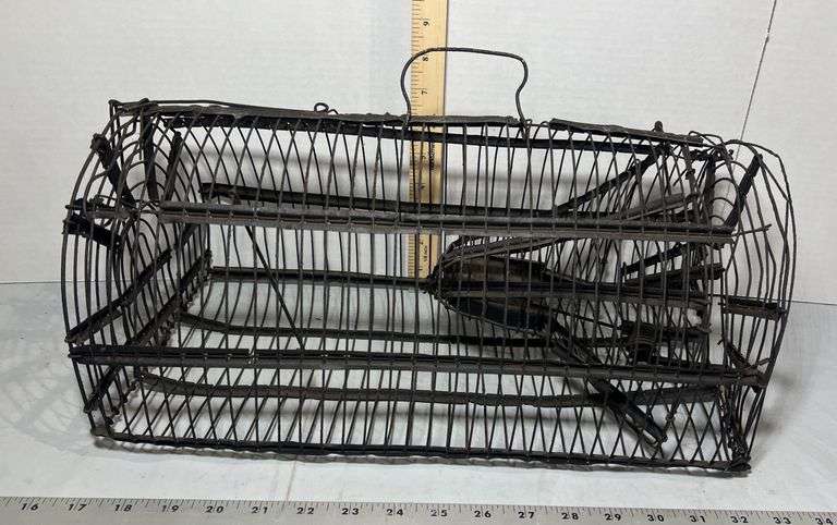 Antique Metal Wire Mouse Trap (16”L) - Sherwood Auctions