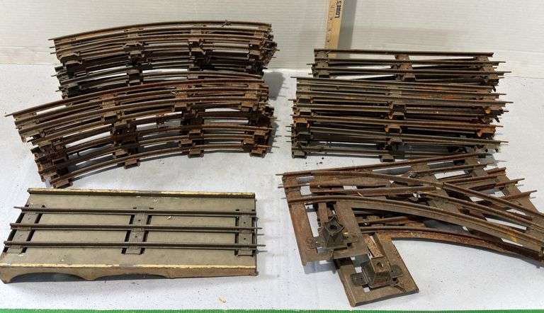 O27 Gauge 3-Rail Track Metal Straight & Curved Track - Sherwood Auctions