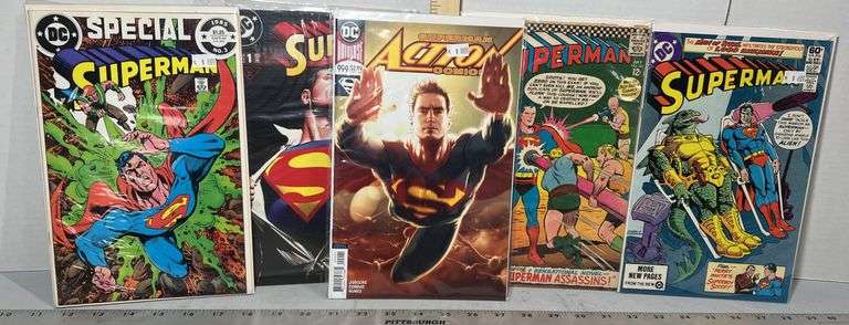 Five Various Issues of DC Superman Comics - Sherwood Auctions