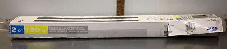 Blue Hawk Extension Springs With Safety Cables (1 spring, 2 cables ...