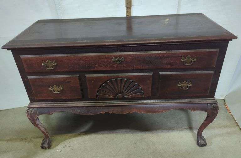 Decorative Cedar Chest on Wooden Claw Feet (45" x 19" & 31" tall ...