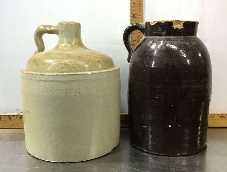2 Stoneware Jugs - Sherwood Auctions