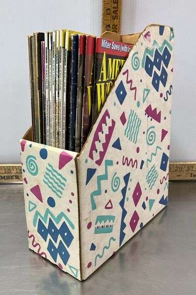 Magazine Box with Woodworking Magazines - Sherwood Auctions