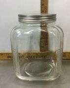 Hoosier Glass Coffee Canister - Sherwood Auctions