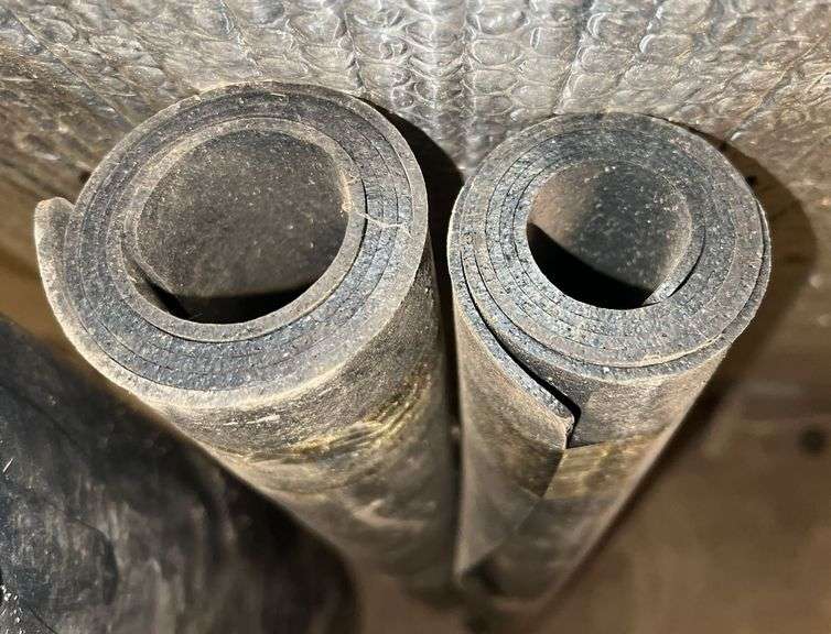 Roll of Black Plastic & Two Smaller Rolls of Rubber Lining - Sherwood ...