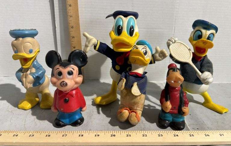 Walt Disney Donald Duck, Mickey Mouse & wind Up Dancing Goofy ...