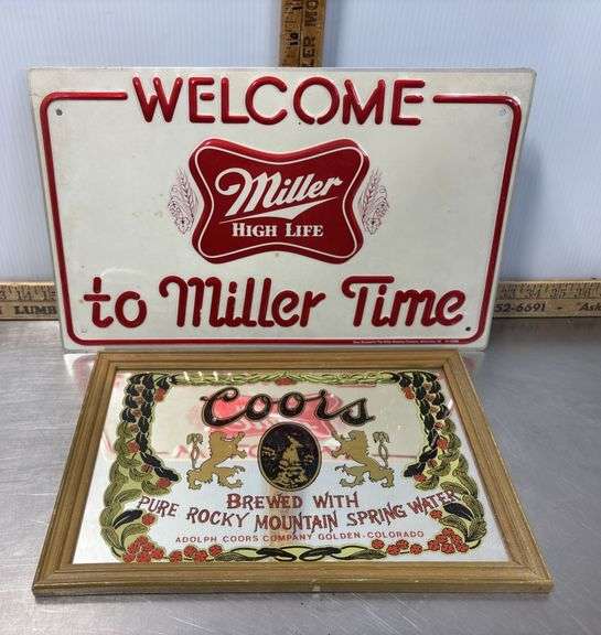 Miller & Coors Signs - Sherwood Auctions