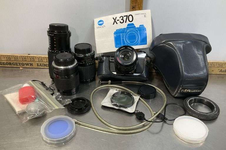 Minolta X-370 Camera & Lens & More - Sherwood Auctions
