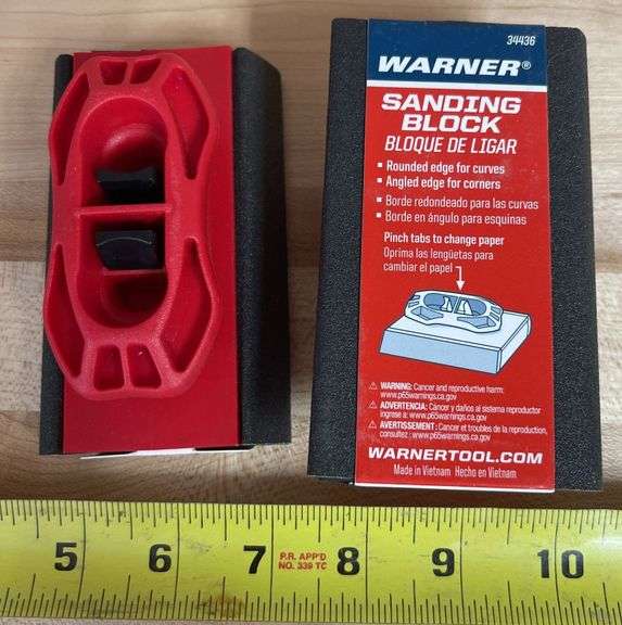 Warner Sanding Blocks (New) - Sherwood Auctions