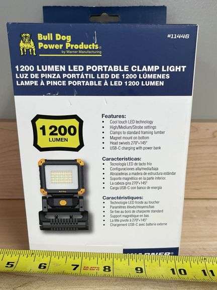 Bull Dog Power 1200 Lumen LED Portable Clamp Light (New) - Sherwood ...