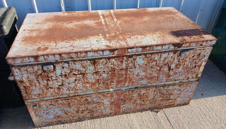 Steel Storage Box- 24" Tall & Top is 4'x2' - Sherwood Auctions