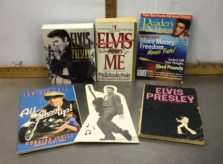 Elvis Presley Books and Card - Sherwood Auctions