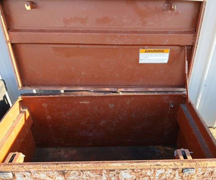 Steel Storage Box- 24" Tall & Top is 4'x2' - Sherwood Auctions